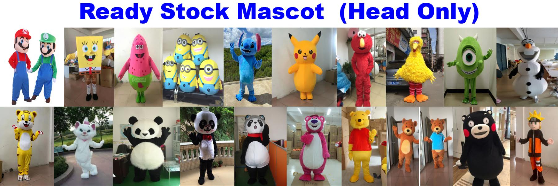 Custom Made Mascot Costume & Clothes in Singapore Wah Mee Silk Screen
